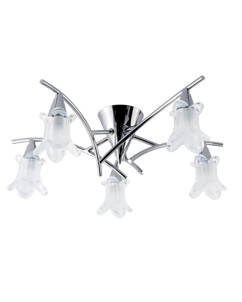 Searchlight "Portland" Range Ceiling Light. Semi Flush Chandelier ...
